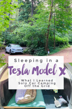 Sleeping in a Tesla Model X: What I Learned Solo Camping Off Grid